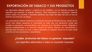 Importación y exportación de tabaco En TGuatemala | PPTX
