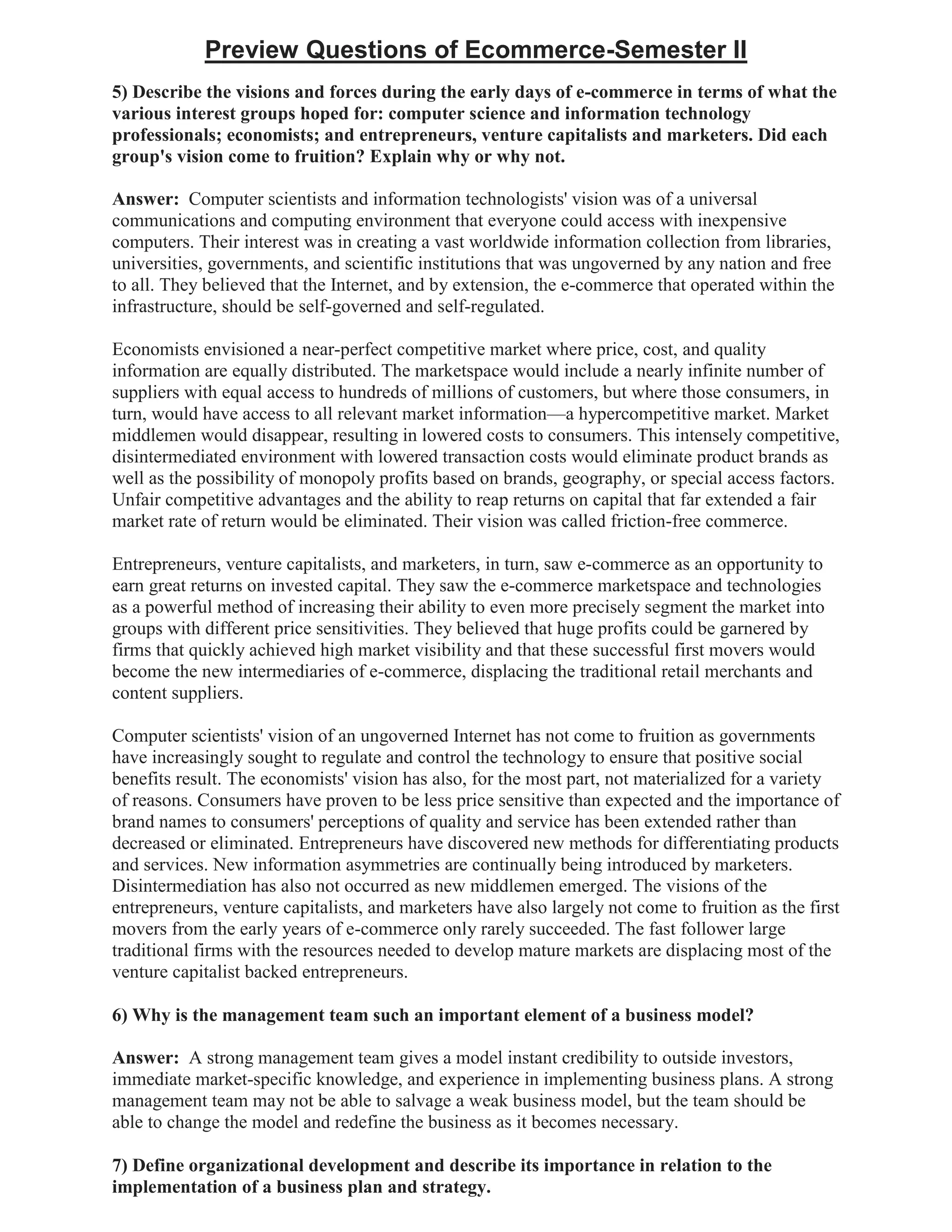 Importain questions e_commerce_preview questions | PDF