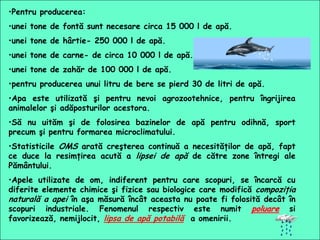 Importanța apei | PPTX