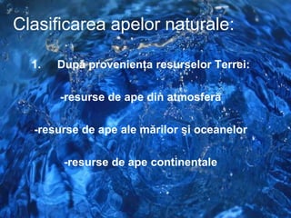 Importanța apei | PPTX