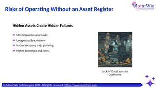 Importance of Asset Register in Maintenance Management | PPTX