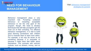Importance of Behaviour Management | PPT