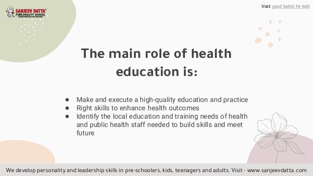 Importance of Health Education | PPTX