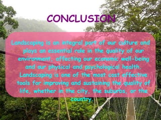 Importance Of Landscape | PPT