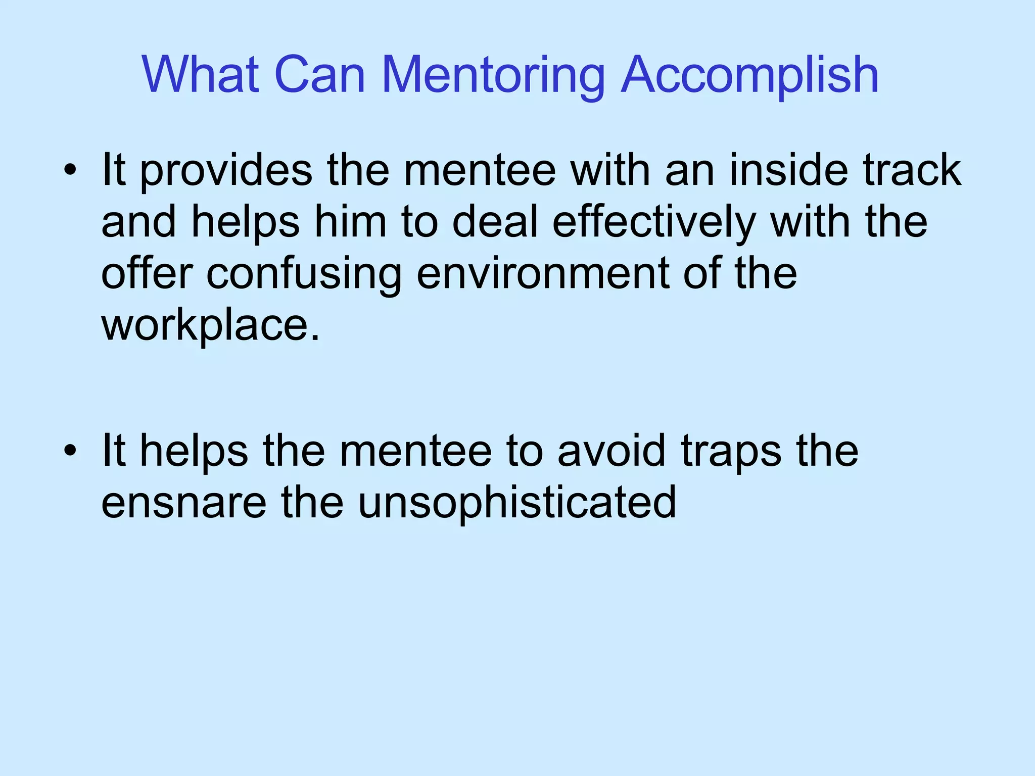 Importance Of Mentoring | PPT