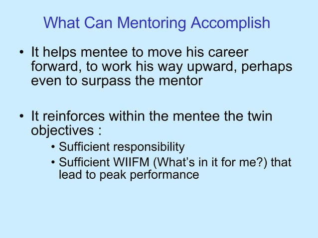 Importance Of Mentoring | PPT
