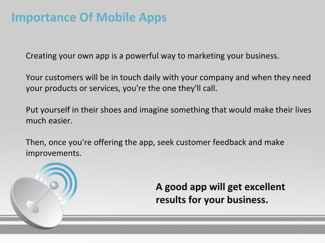 Importance of mobile apps | PPT