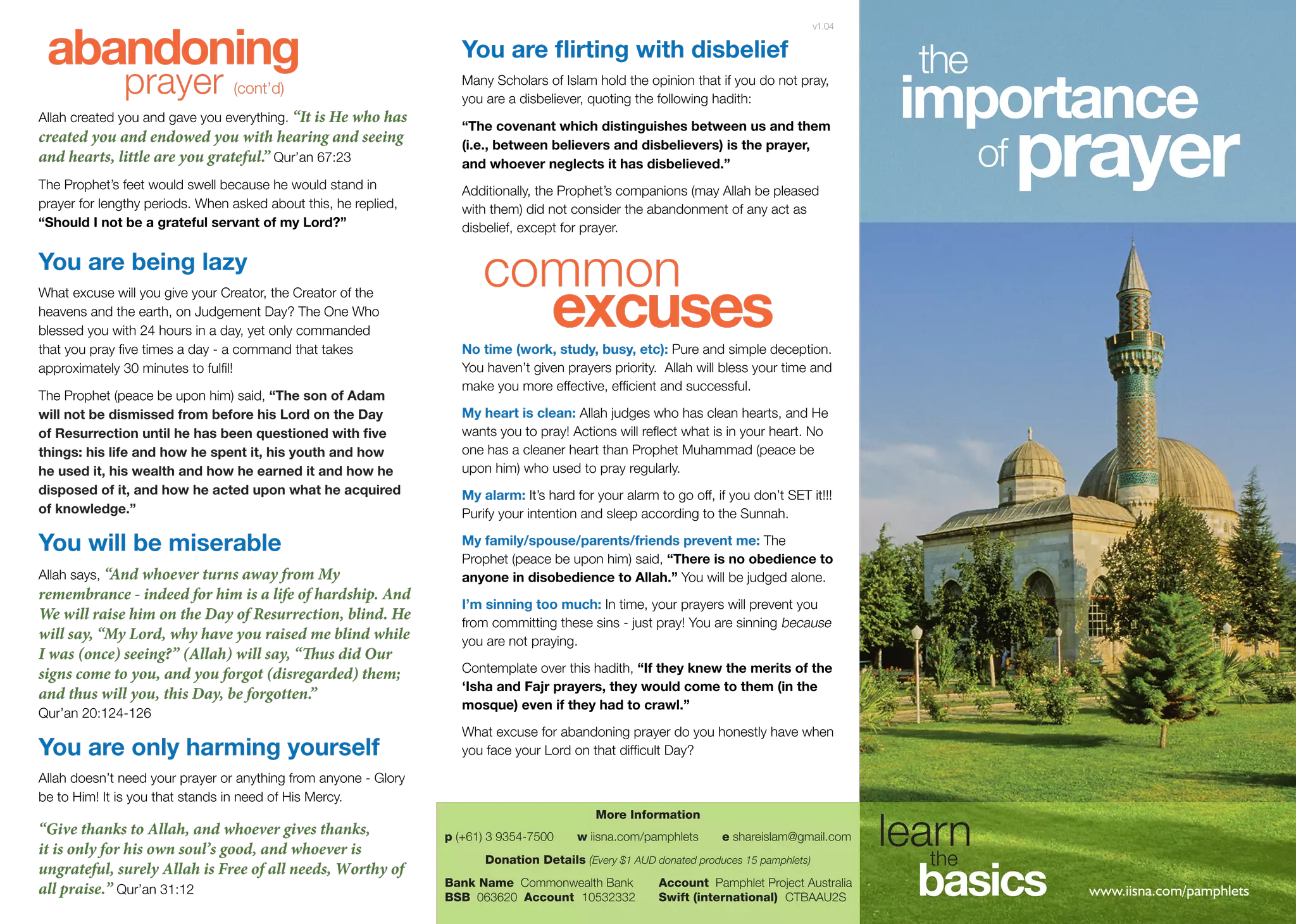 The Importance of Prayer ( pamphlet ) | PDF