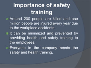Importance-of-Safety-Training for a industrial workers | PPT