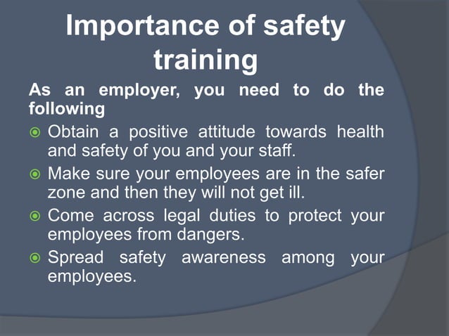 Importance-of-Safety-Training for a industrial workers | PPT