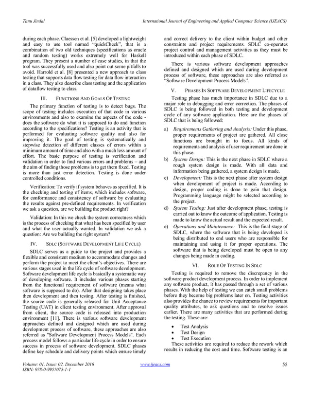 Importance of Testing in SDLC | PDF