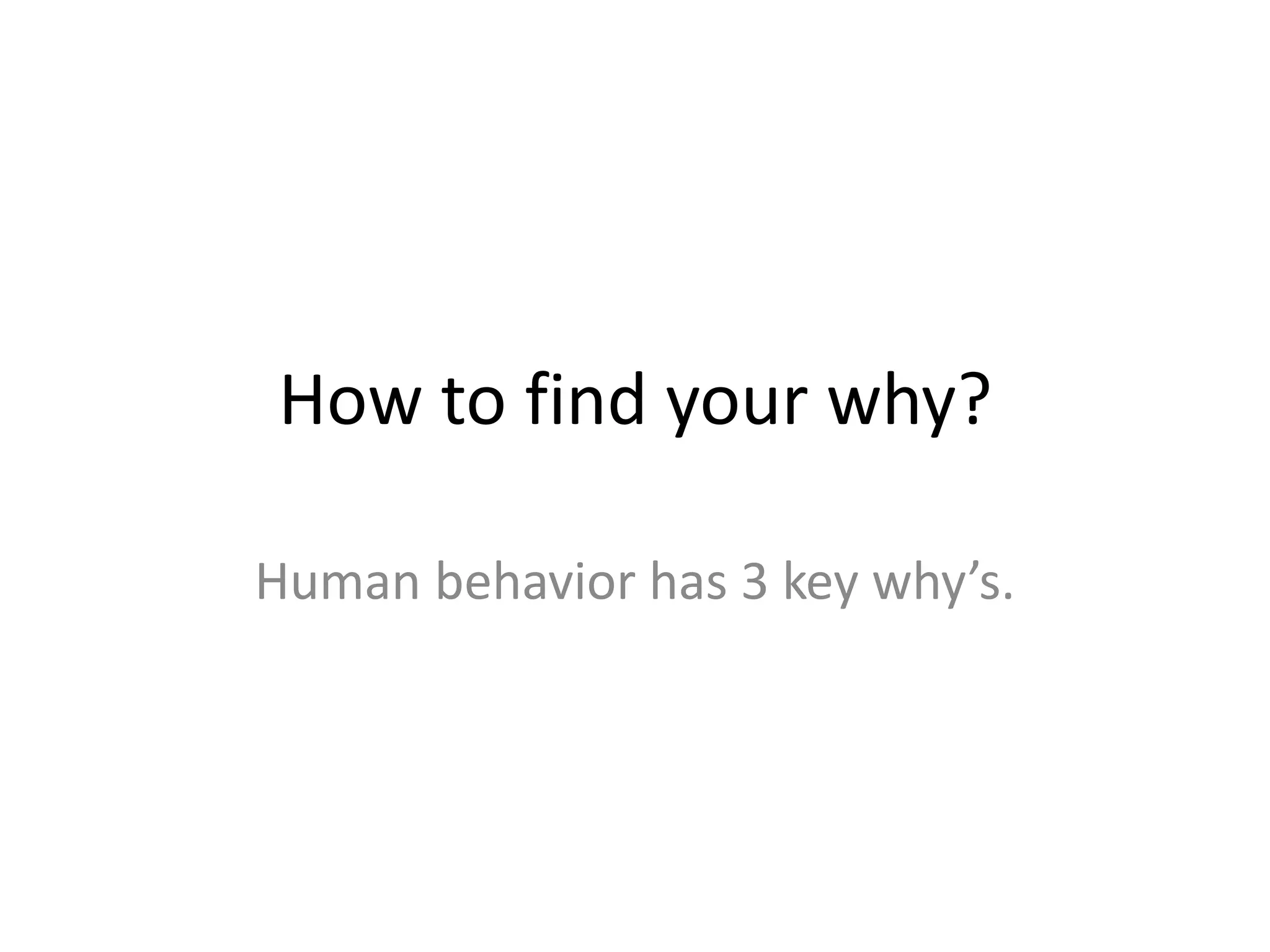 The importance of "Why" for Storytelling. | PPTX