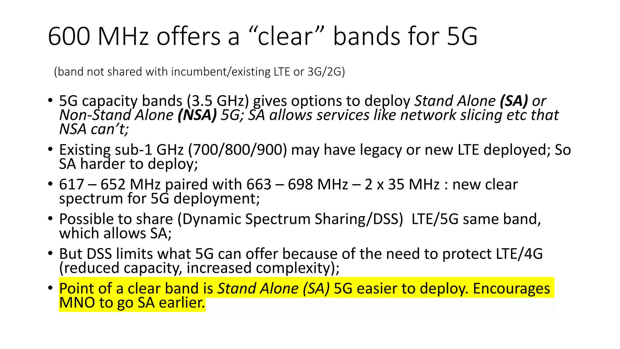 Importance of the 600 MHz band as a 5G enabler | PPT