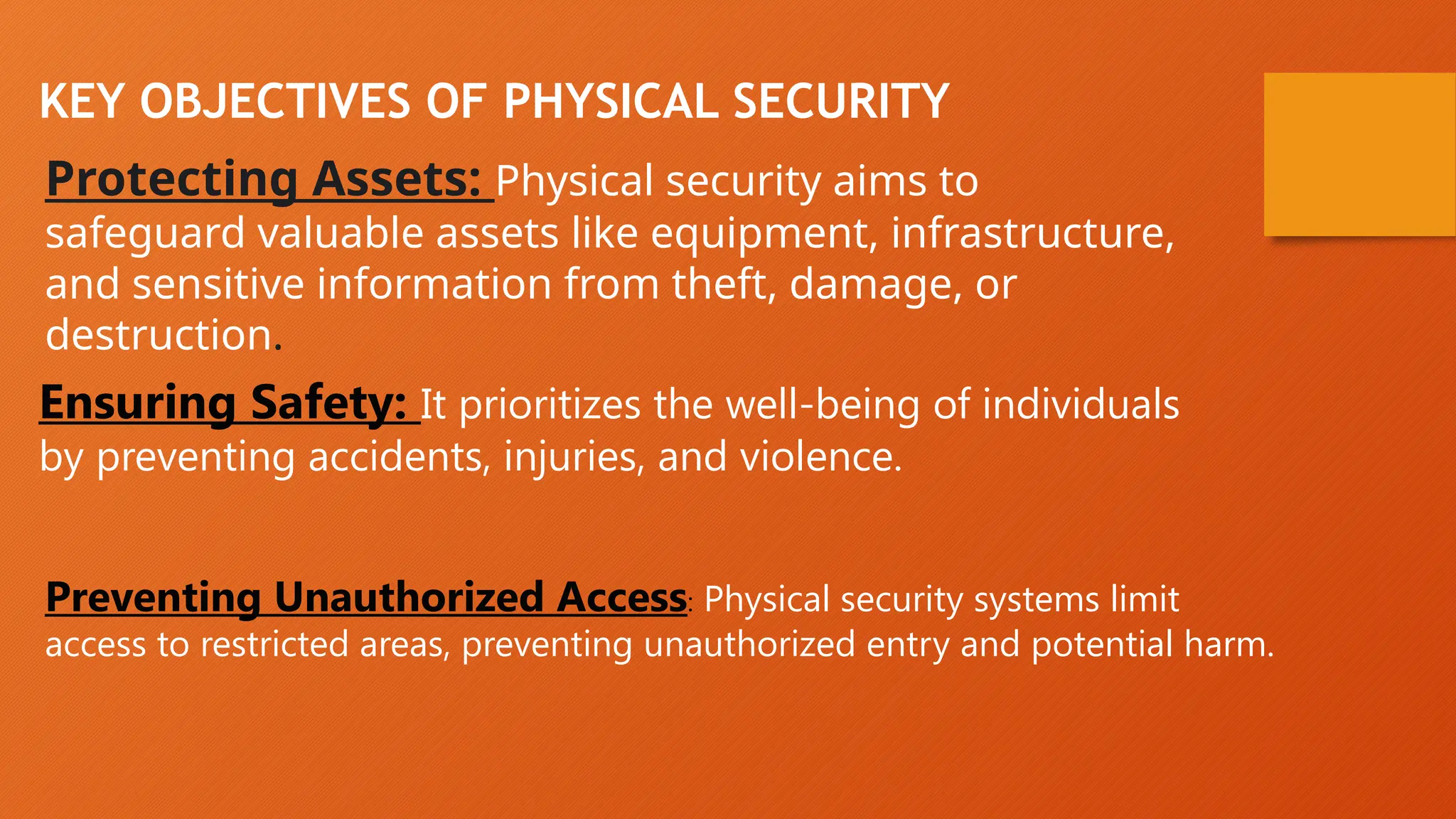 IMPORTANCE AND CORE PRINCIPLE OF PHYSICAL SECURITY.pptx