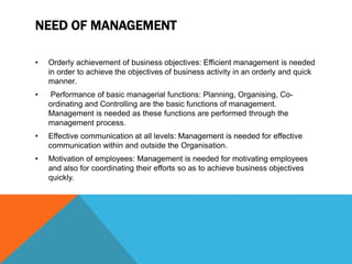 Importance and Evaluation Of Management.pptx