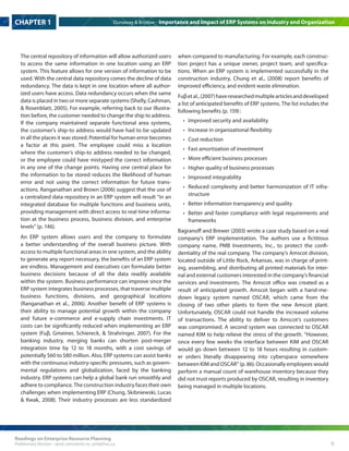 Importance and Impact of ERP Systems on Industry | PDF