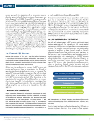 Importance and Impact of ERP Systems on Industry | PDF