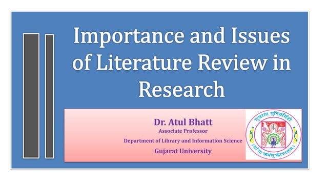 Importance and Issues of Literature Review in Research | PDF