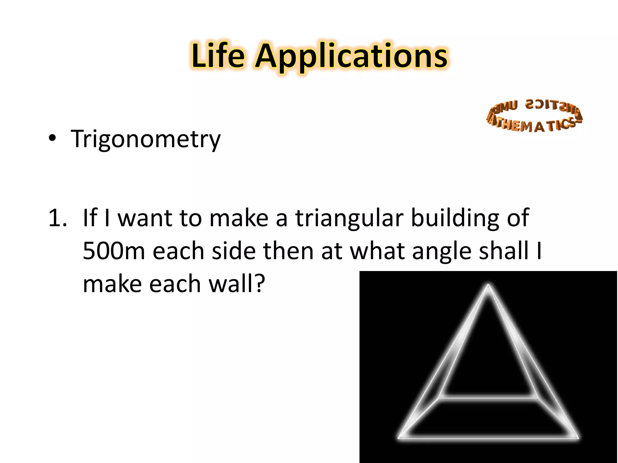 Importance and practical application of mathematics | PPT