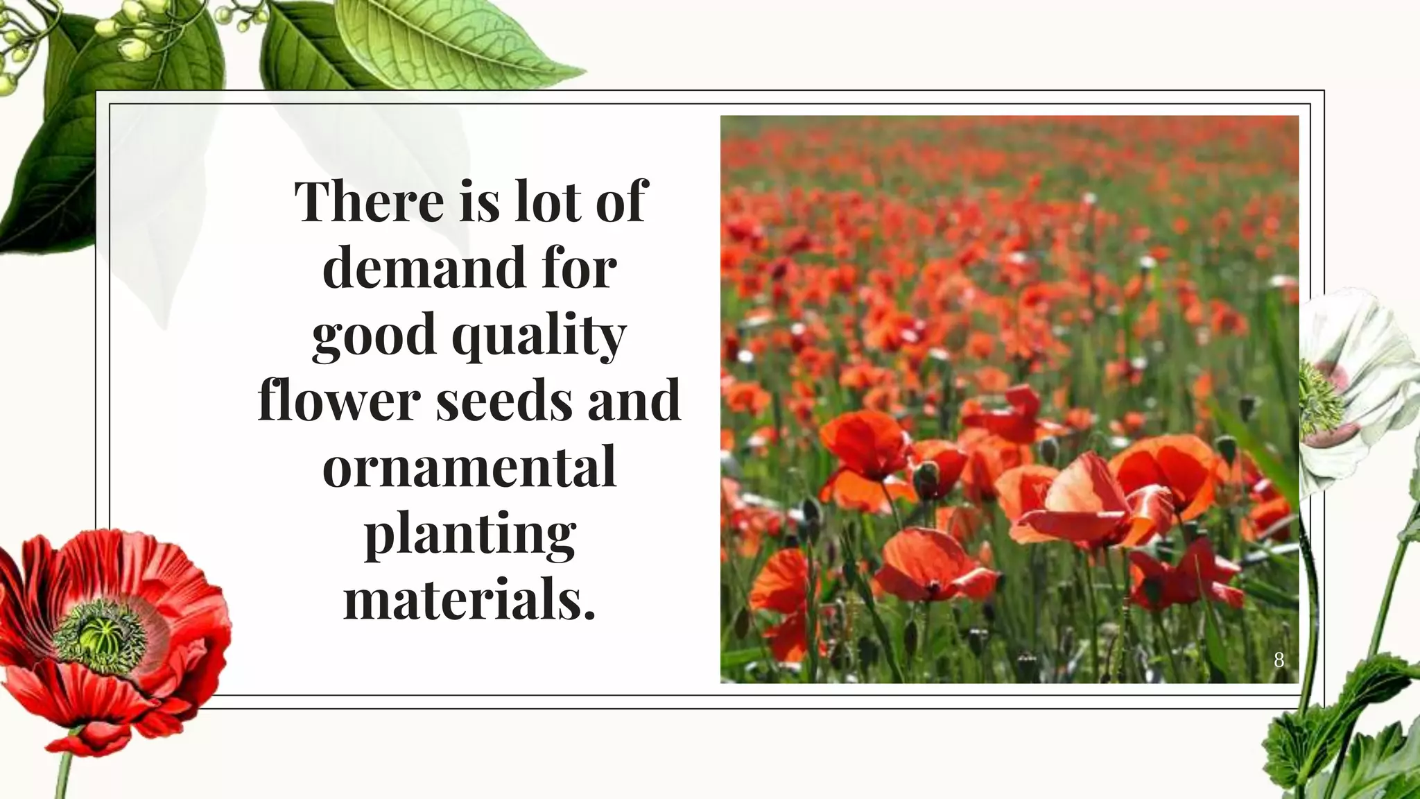 Importance and scope of floriculture | PPTX