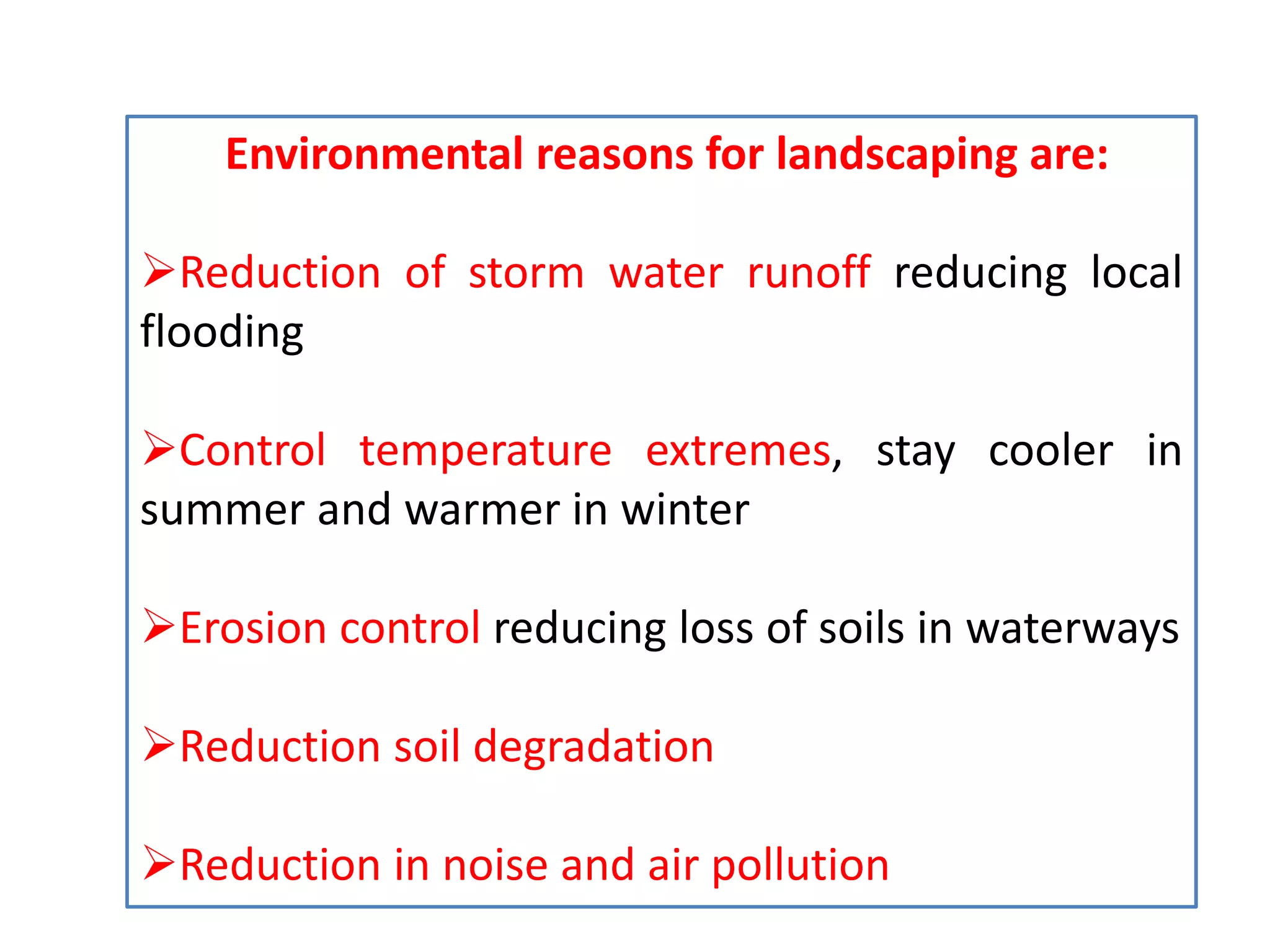 Importance and scope of landscaping | PPTX