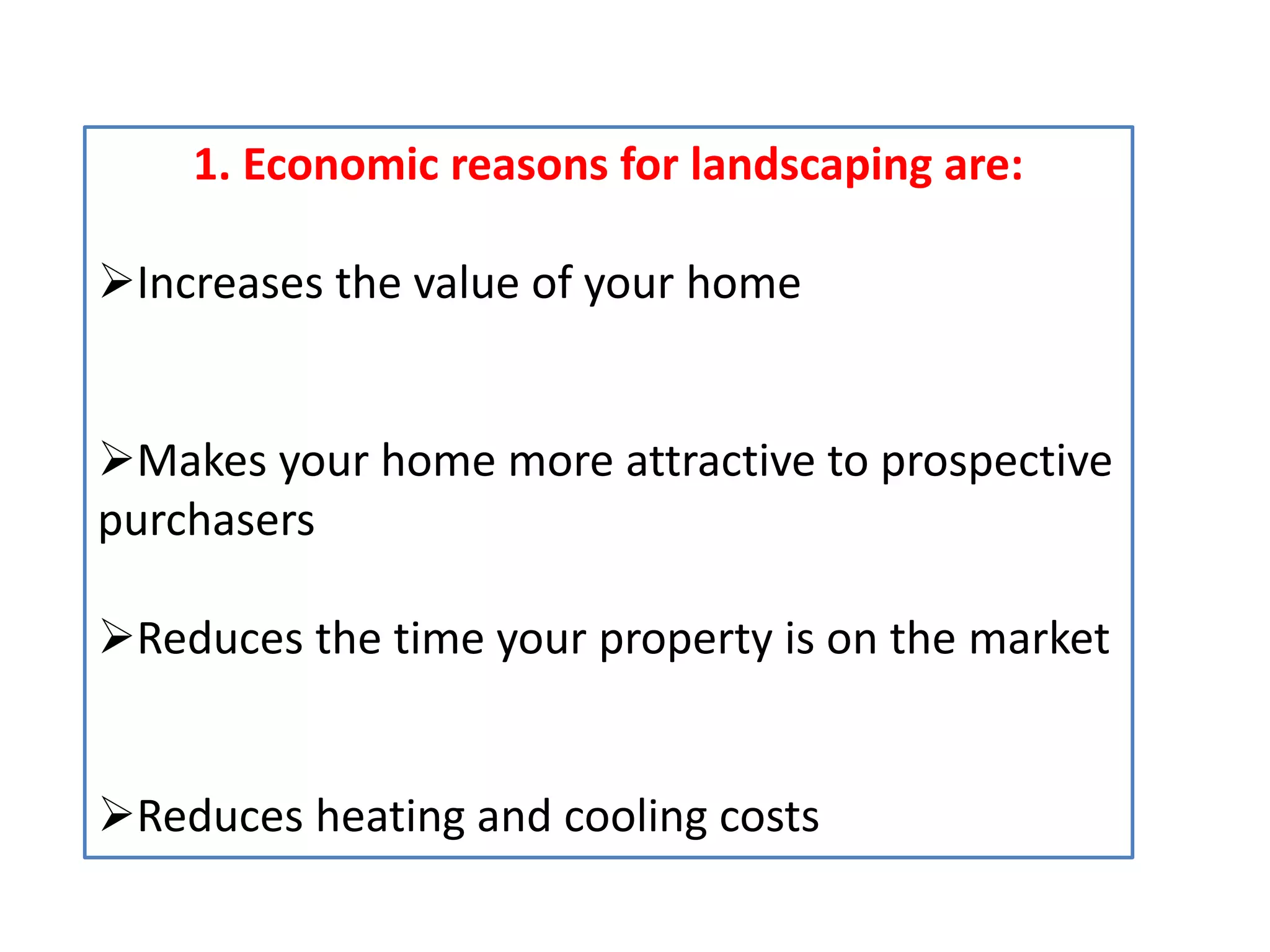 Importance and scope of landscaping | PPTX