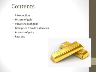 Importance and strategies of gold a view By Varu Gaitonde | PPT