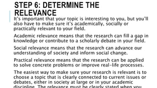 Importance coosing a Topic.pptx