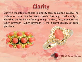 Importance fact about coral gemstone | PPT