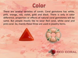 Importance fact about coral gemstone | PPT