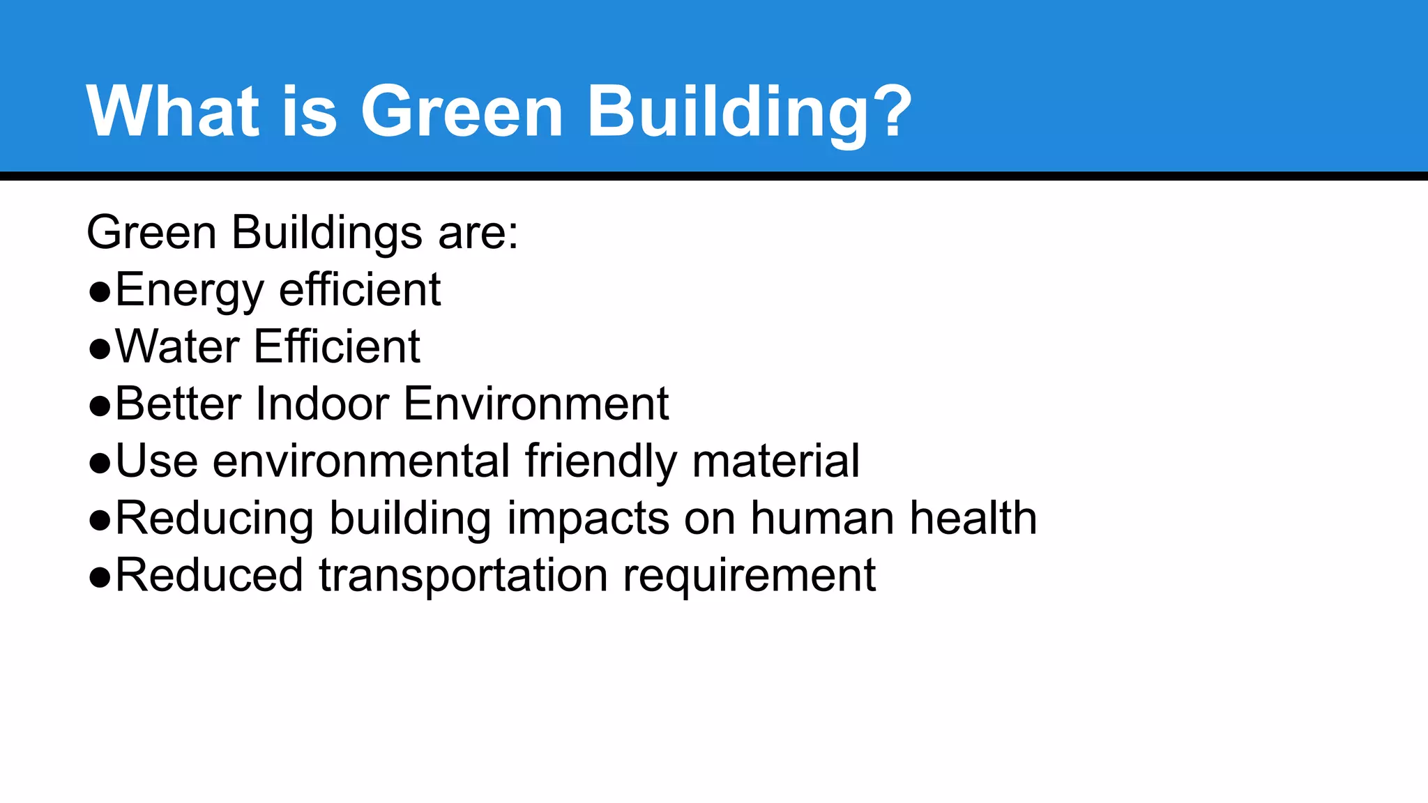 Importance of Green Building | PPT