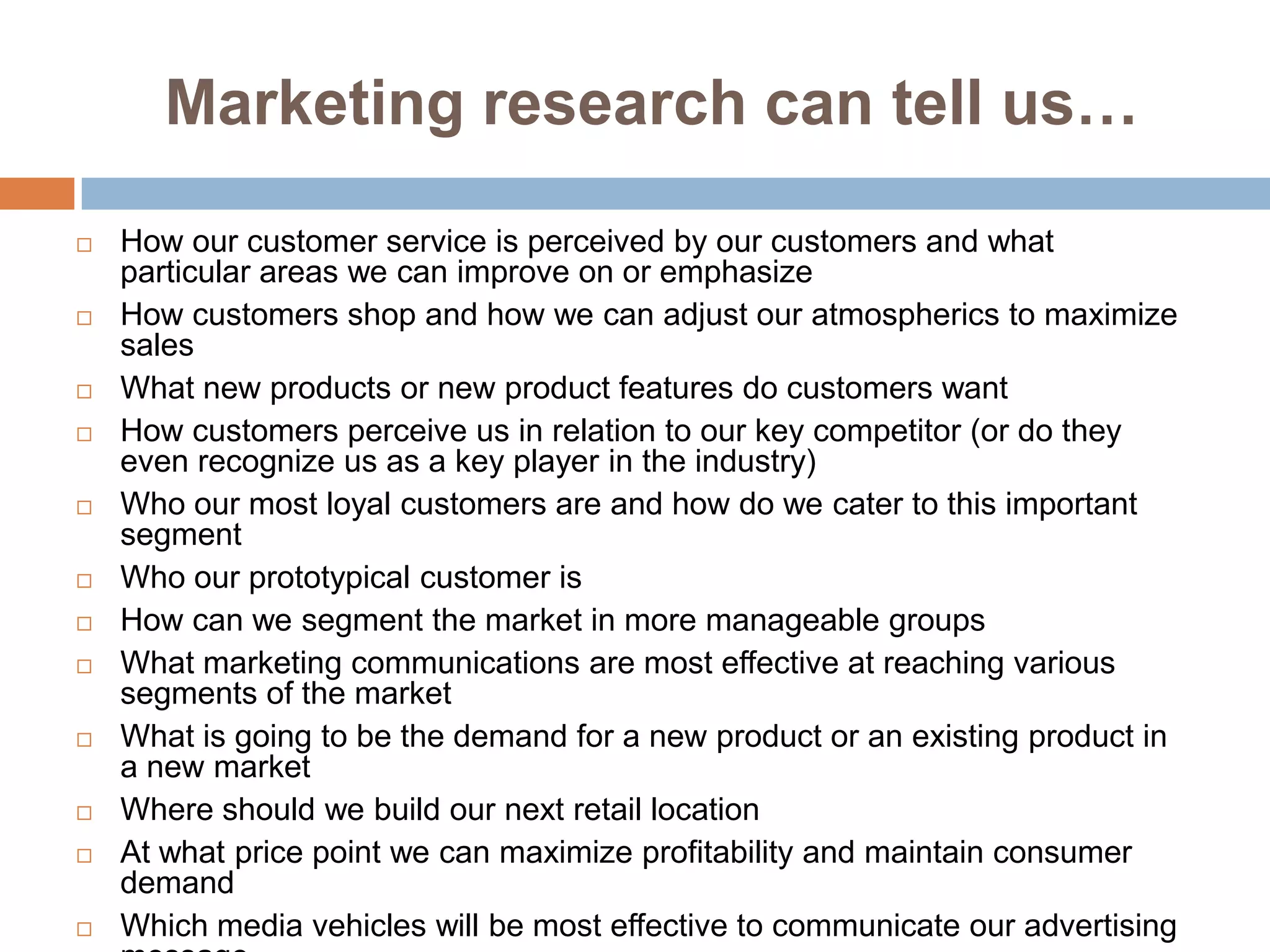 Importance, definition and process of market research | PPTX