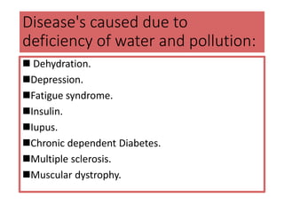 Importance of water | PPTX