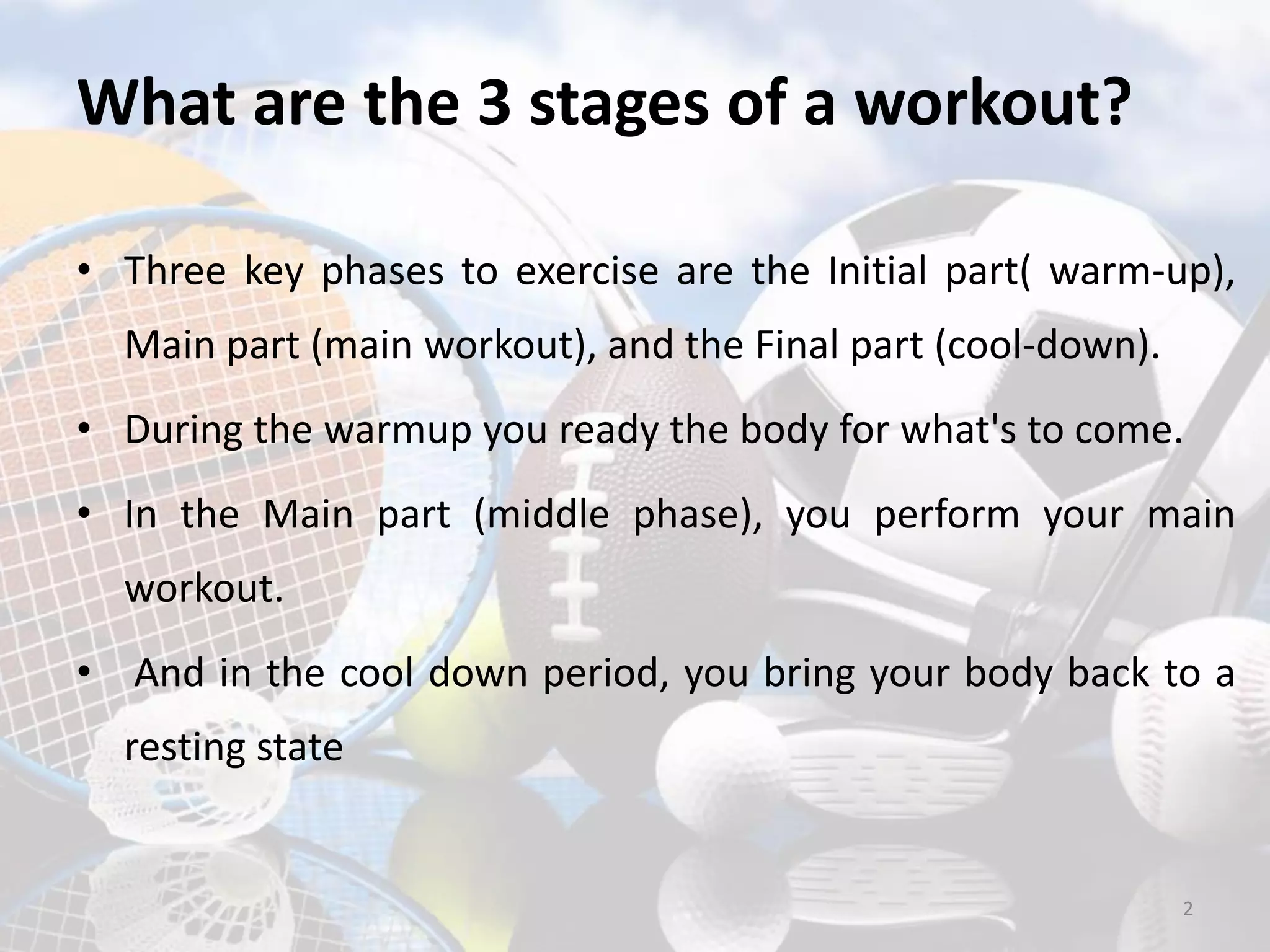 Importance of warm up & cool down | PDF