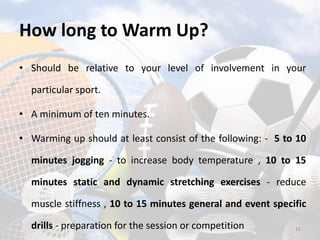Importance of warm up & cool down | PDF