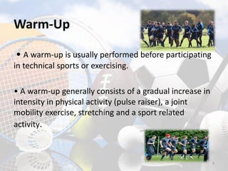 Importance of warm up & cool down | PDF