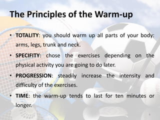 Importance of warm up & cool down | PDF