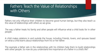 Importance of a Father in a Child Life | PPT