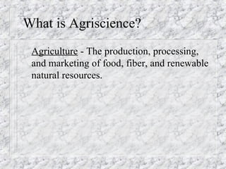 Importanceofag | PPT
