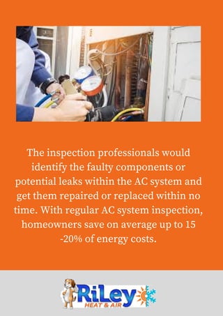 Importance of air conditioning inspections | PDF | Indoor Environmental ...