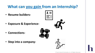 Importance of an internship | PPTX