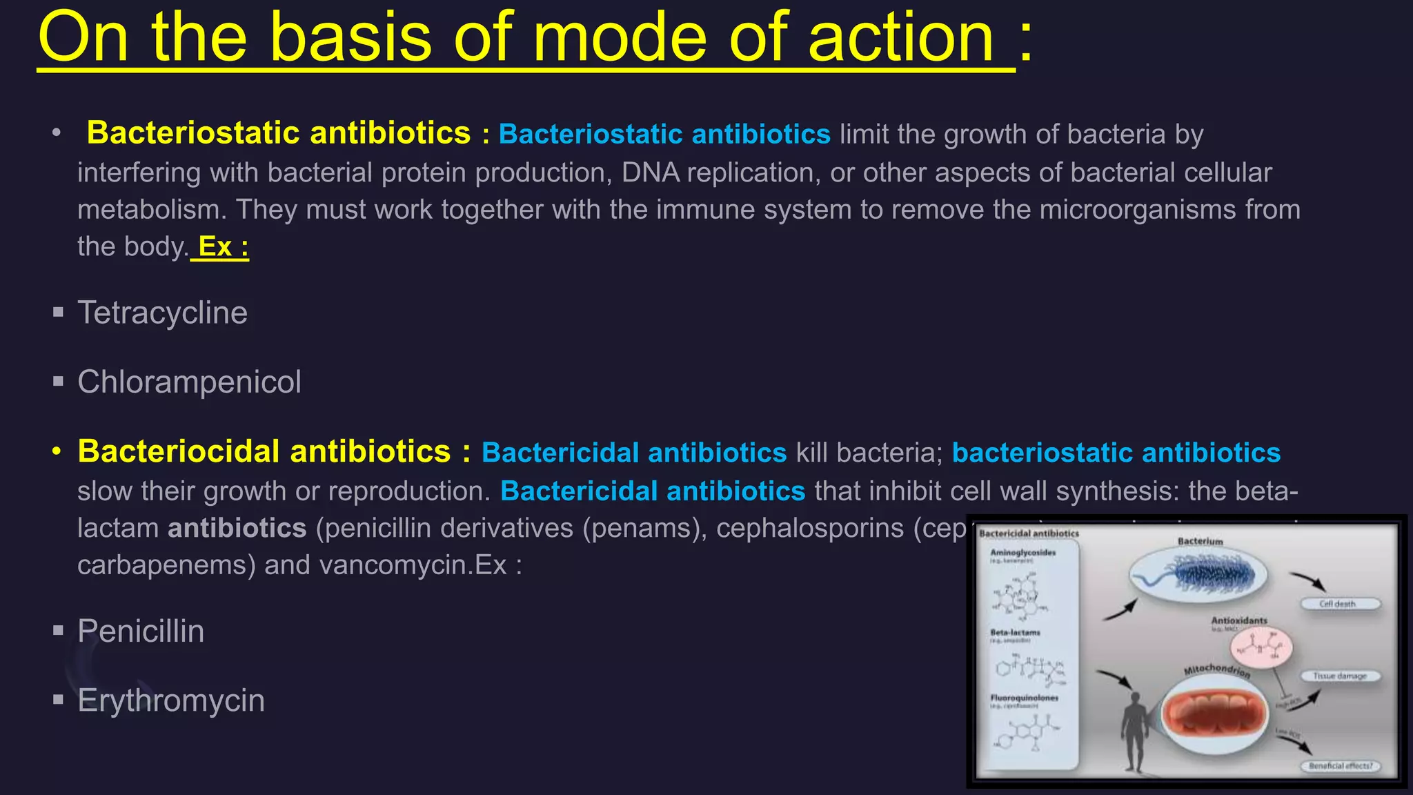 Importance of antibiotics and antiseptics , its types and application in the field of ...