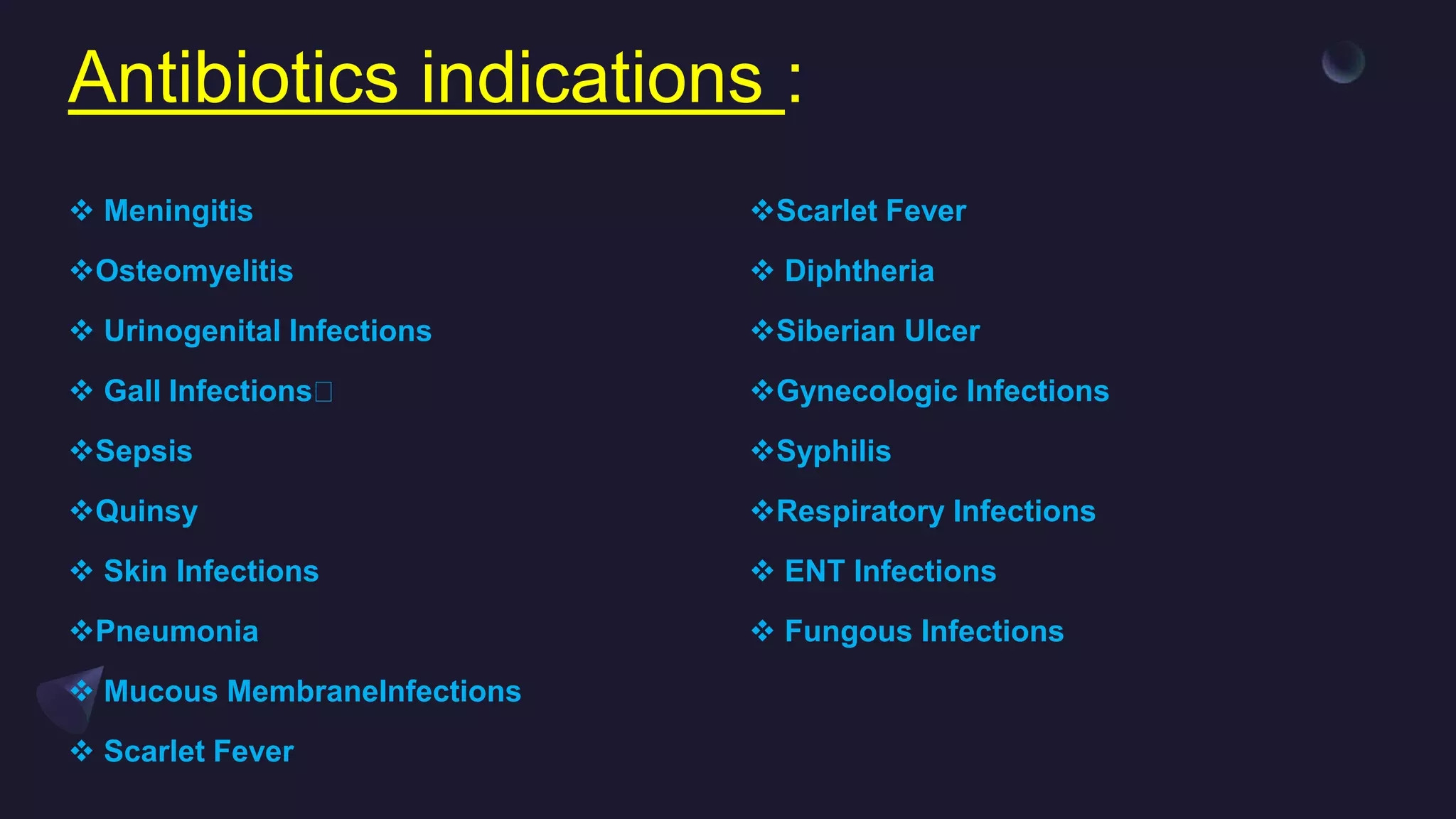 Importance of antibiotics and antiseptics , its types and application in the field of ...