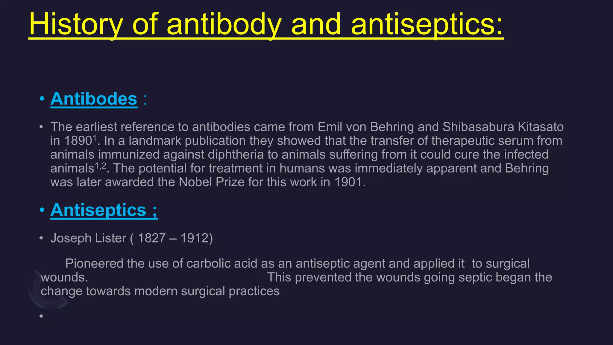 Importance of antibiotics and antiseptics , its types and application ...