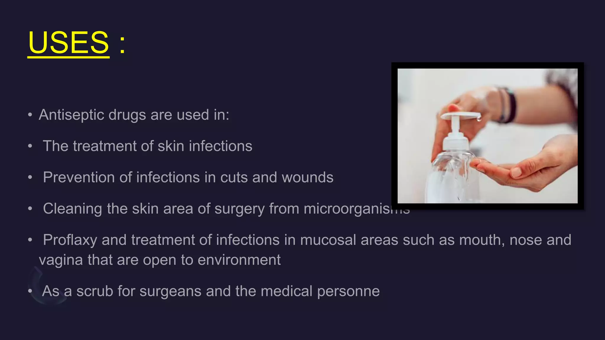 Importance of antibiotics and antiseptics , its types and application ...