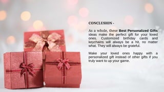 Importance of a personalised gift | PPTX