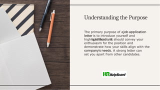 Importance of Application Letter and its Samples | PPTX