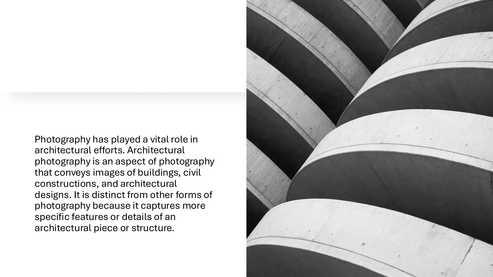 Importance of Architectural Photography PDF | PPT