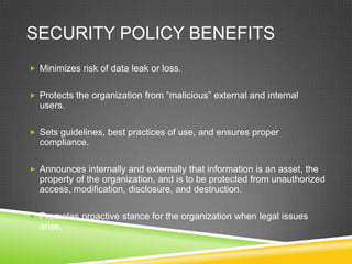 Importance Of A Security Policy | PPTX