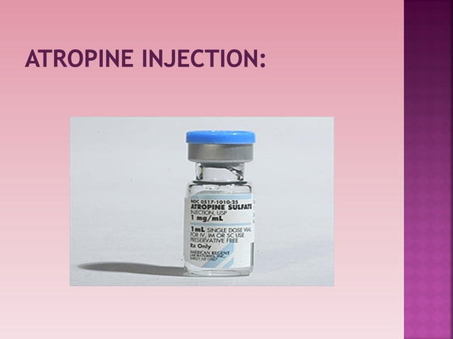 Importance of atropine | PDF